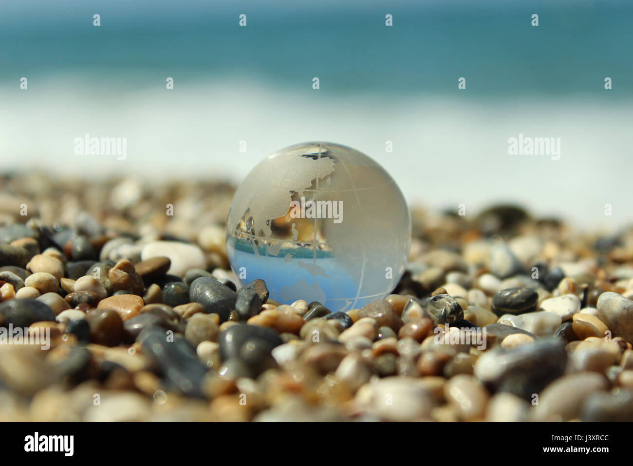 World globe beach ball hi-res stock photography and images - Alamy