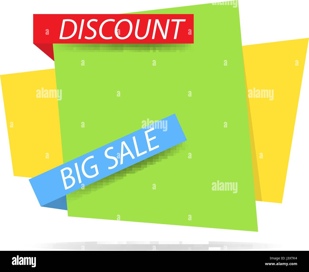 Template banner of discounts and sales. Vector illustration Stock ...