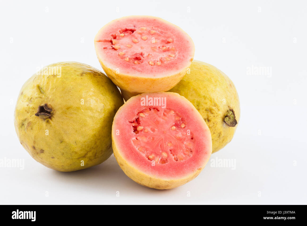 Guava (Psidium guajava) isolated in white background Stock Photo - Alamy