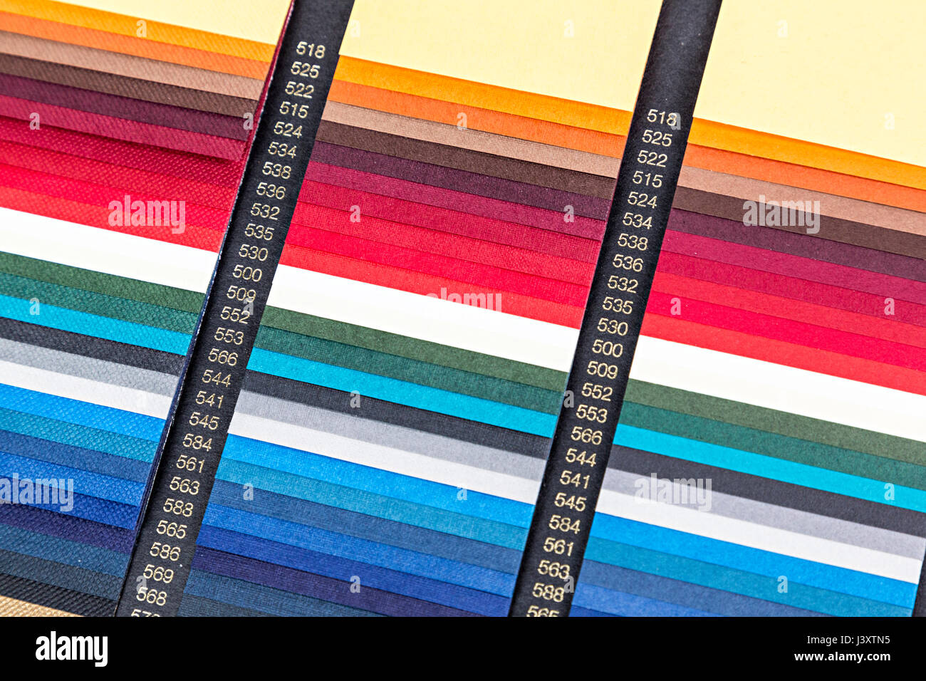 Paper colour swatches Stock Photo - Alamy