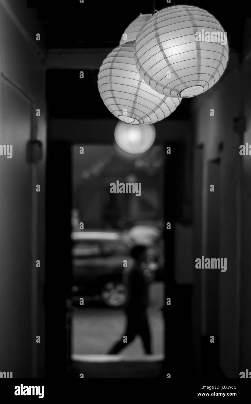 Lantern chinese paper Black and White Stock Photos & Images - Alamy