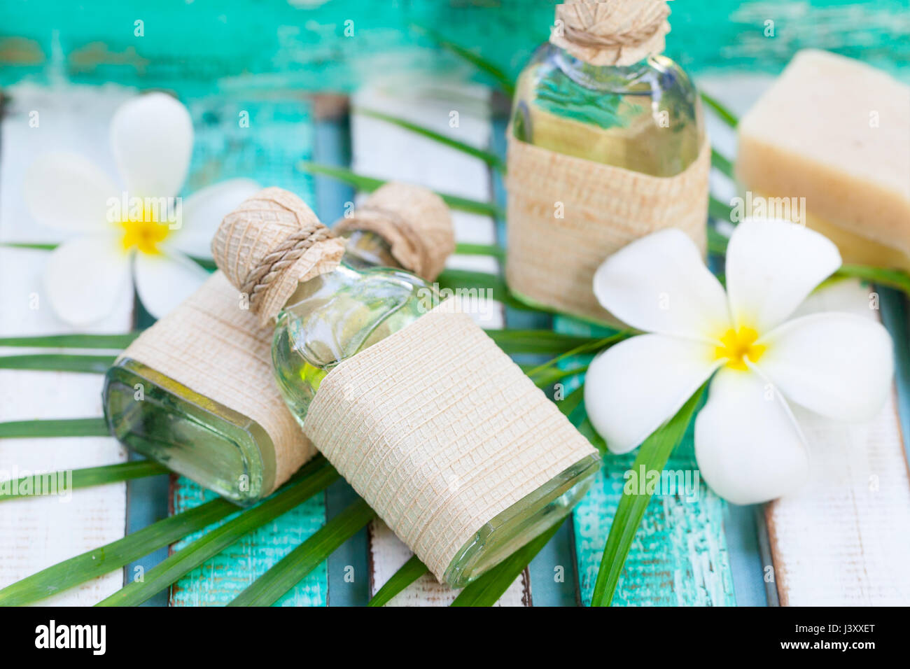 Spa And Wellness Massage Setting Still Life With Candle Towel And