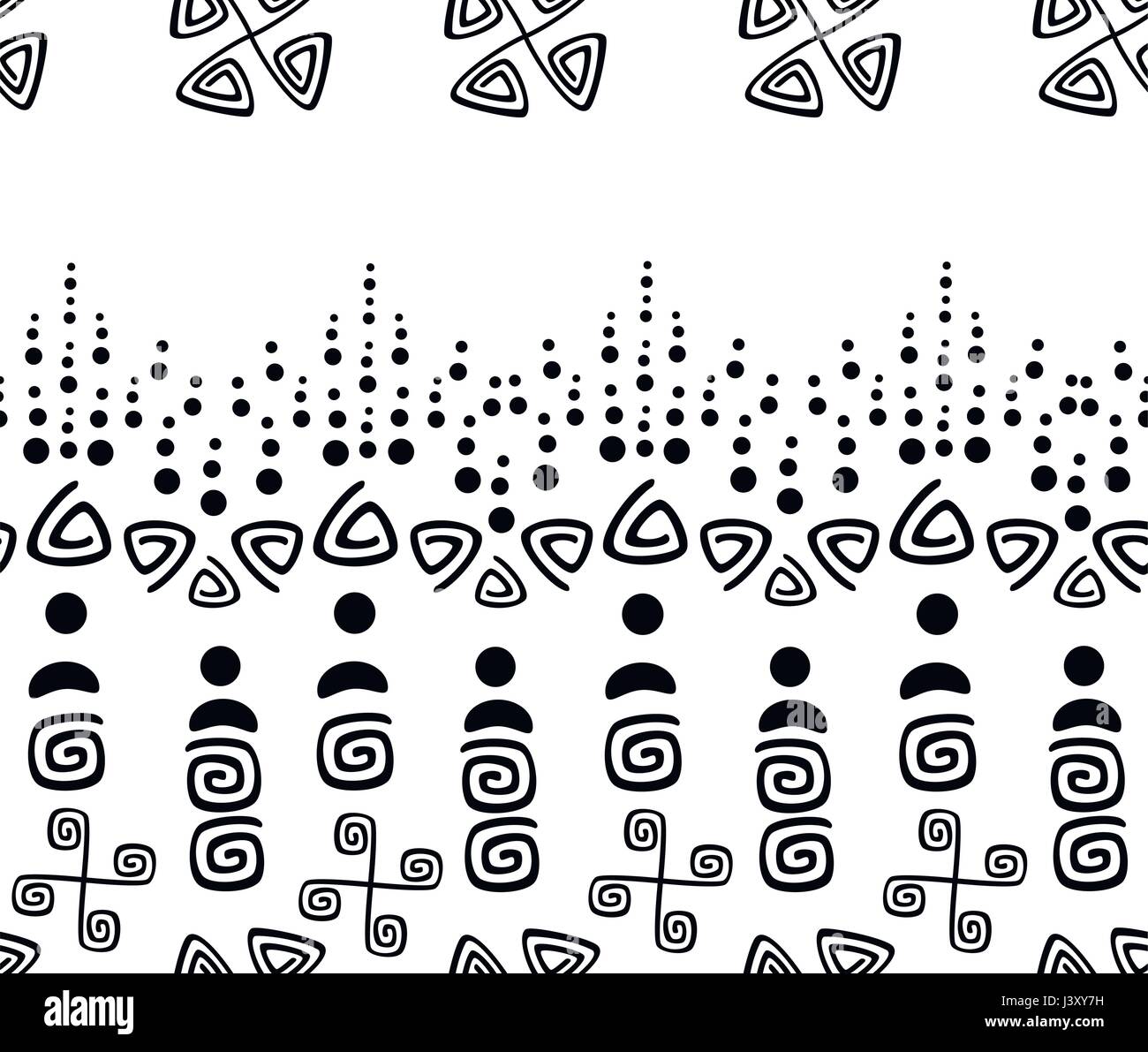 Seamless pattern in the ethnic style of ancient American Indians with ...