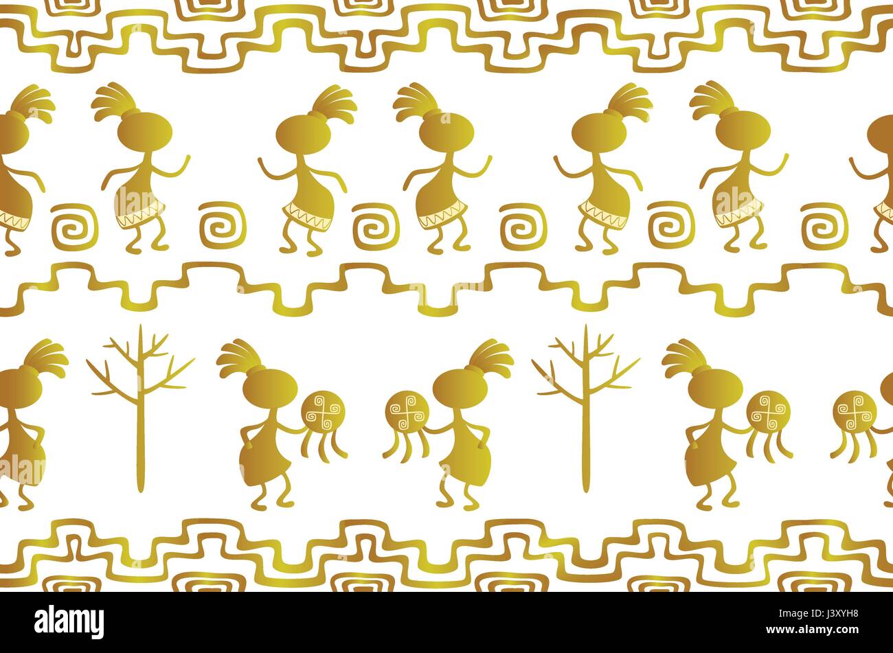 Ancient petroglyph rock art Stock Vector Images - Alamy