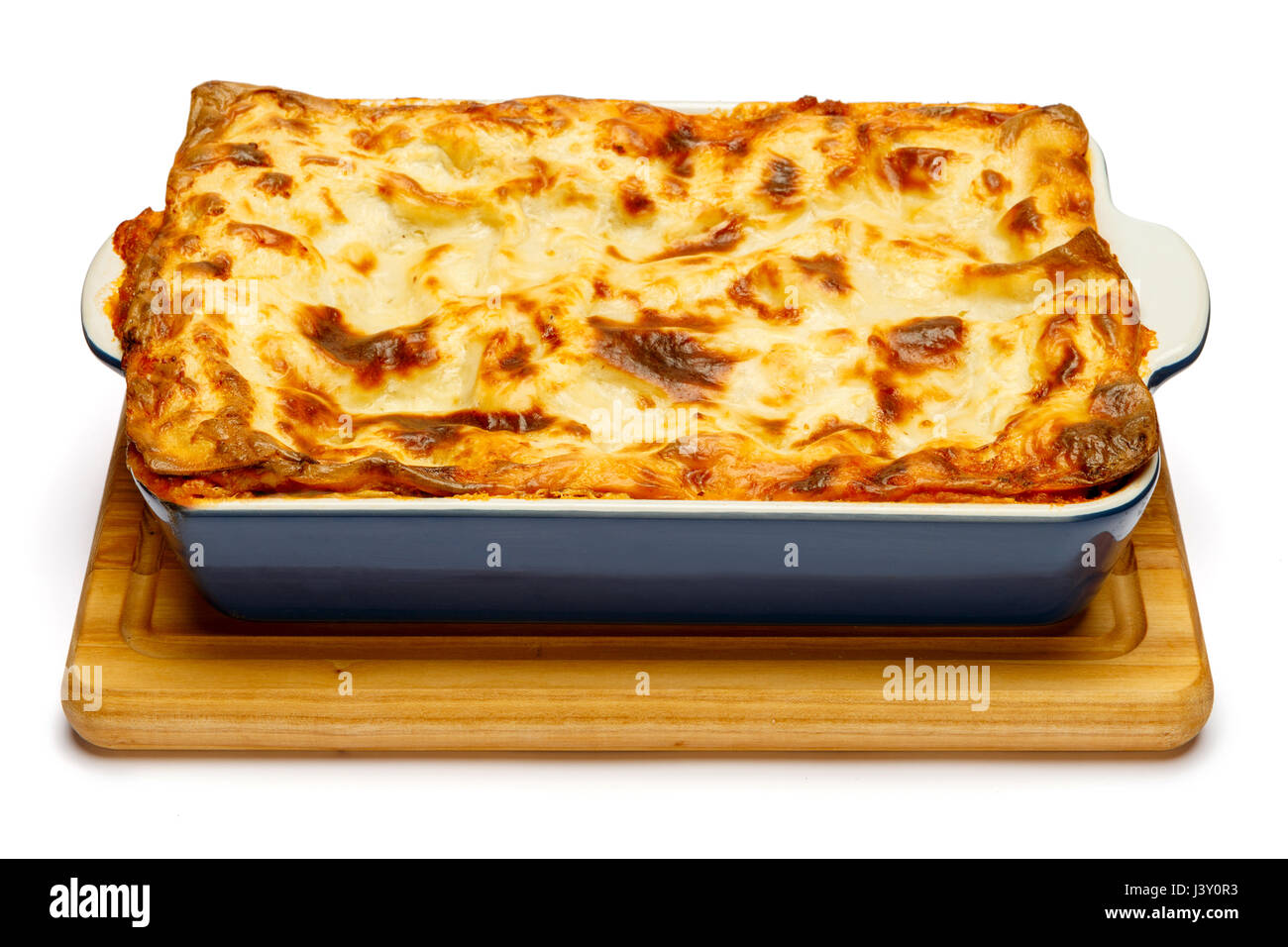 Lasagna in baking dish Stock Photo - Alamy