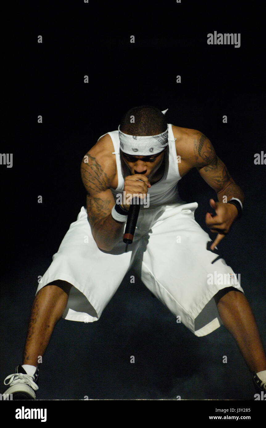 Shad Gregory Moss aka Bow Wow performing at the Gibson Amphitheatre in ...