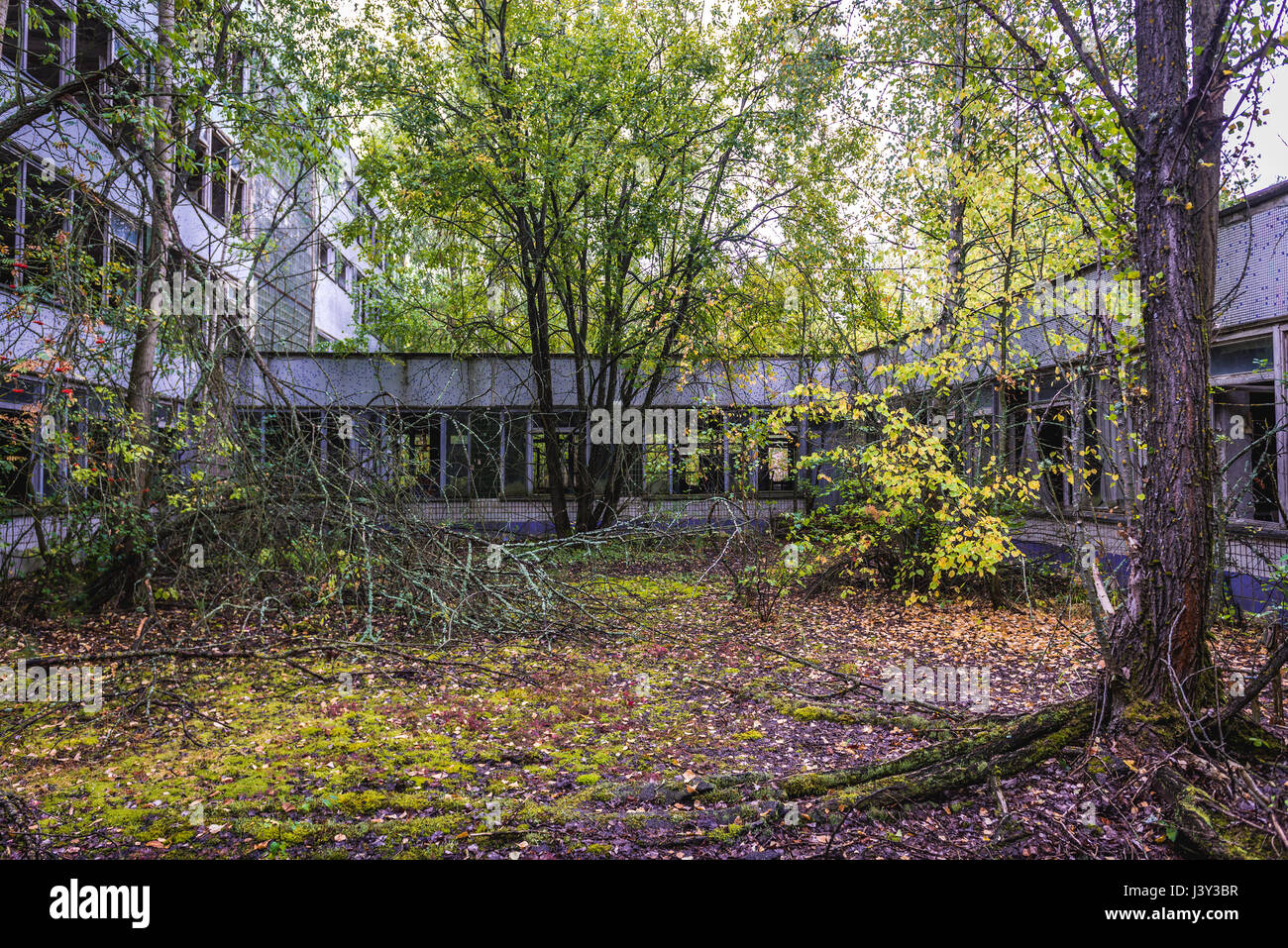 High school No 2 in Pripyat ghost city of Chernobyl Nuclear Power Plant ...