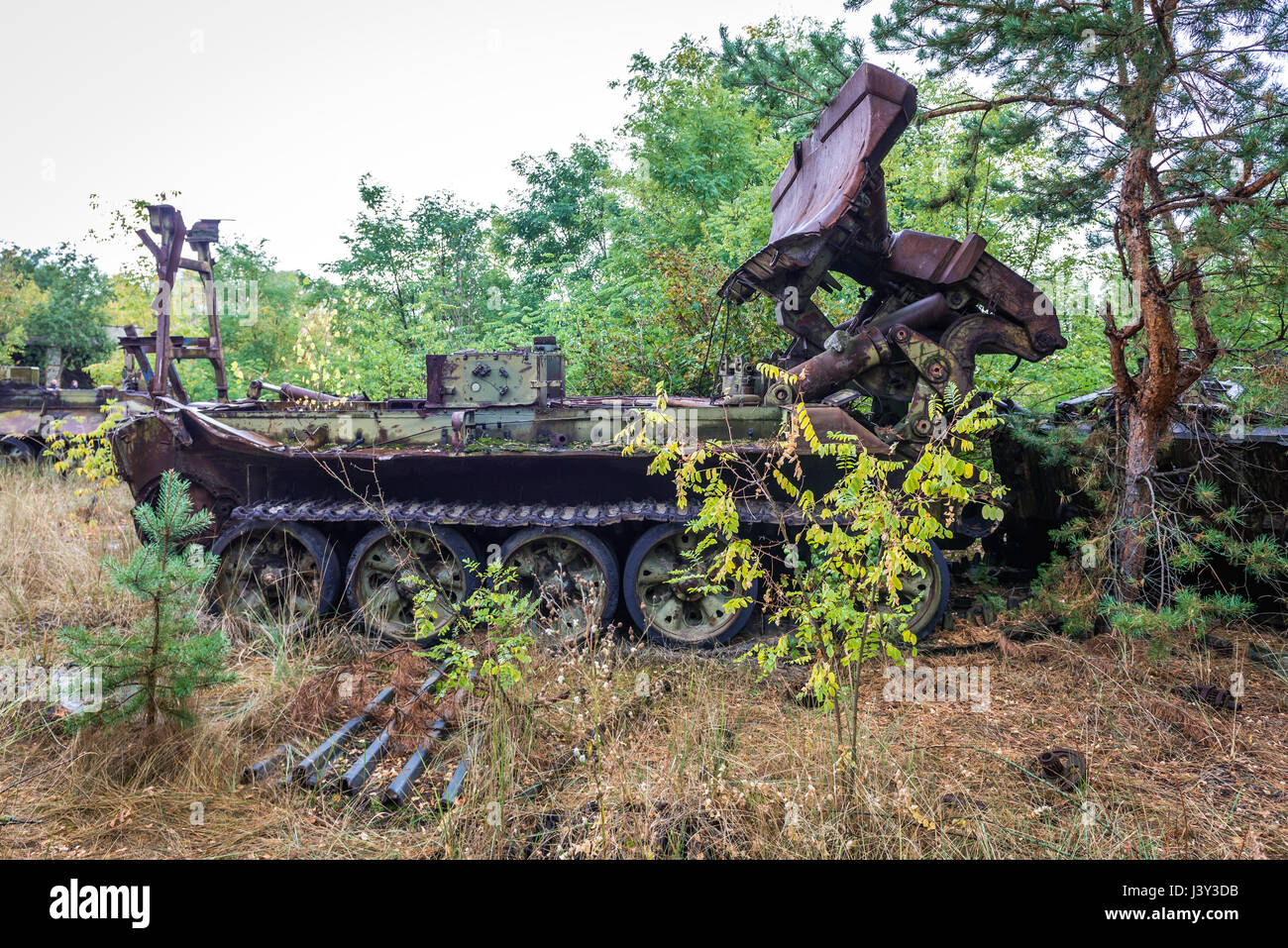 Irradiated vehicle used for clean-up operation after Chernobyl accident ...