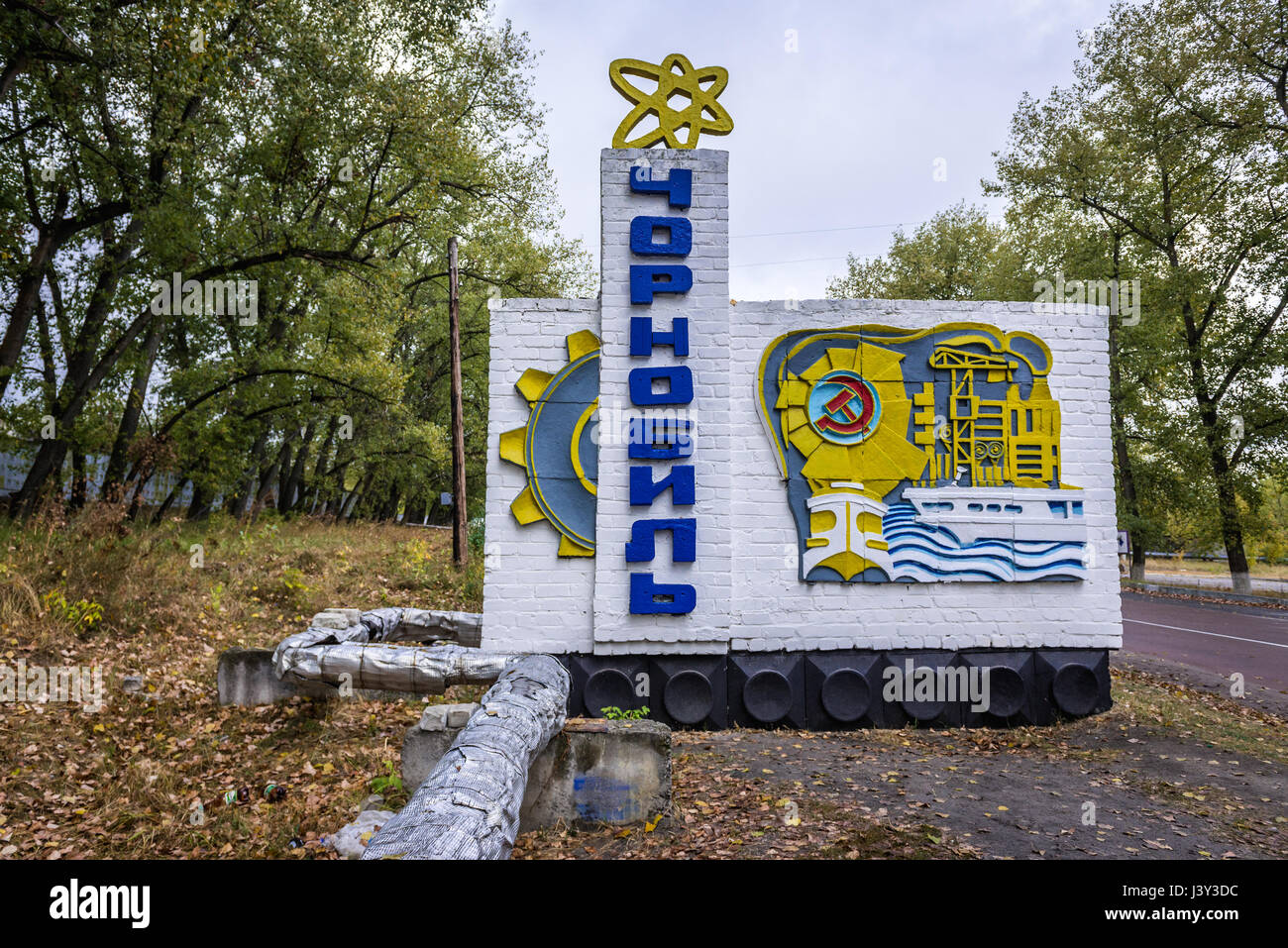 Chernobyl welcome sign hi-res stock photography and images - Alamy