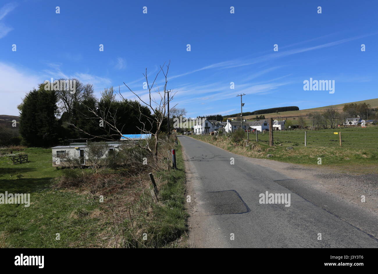 Village of Kirkton of Glenisla Scotland May 2017 Stock Photo - Alamy