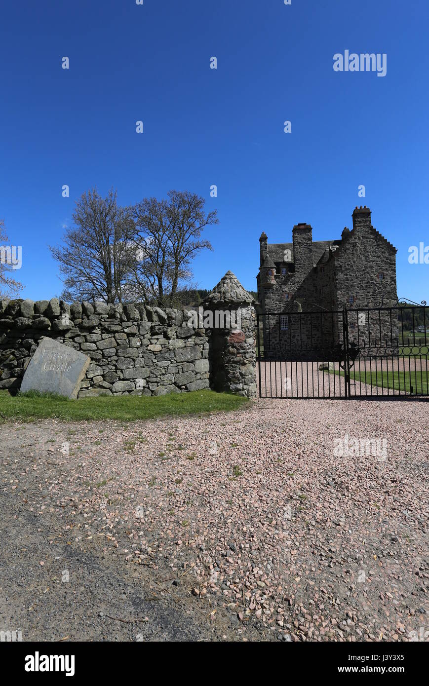 Exterior of Forter Castle Glen Isla Scotland May 2017 Stock Photo - Alamy
