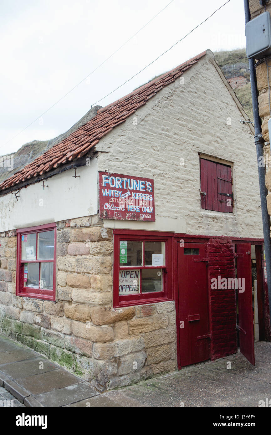Fortunes Kippers whitby north yorkshire Stock Photo - Alamy