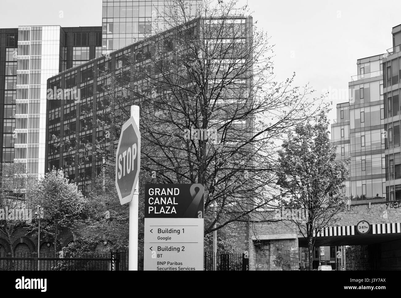 Modern office building in Dublin, Ireland. Google european headquaters ...