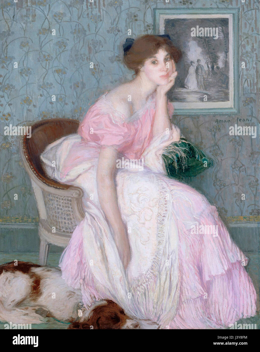 Miss Ella Carmichael by Edmond Aman-Jean 1906 Stock Photo - Alamy