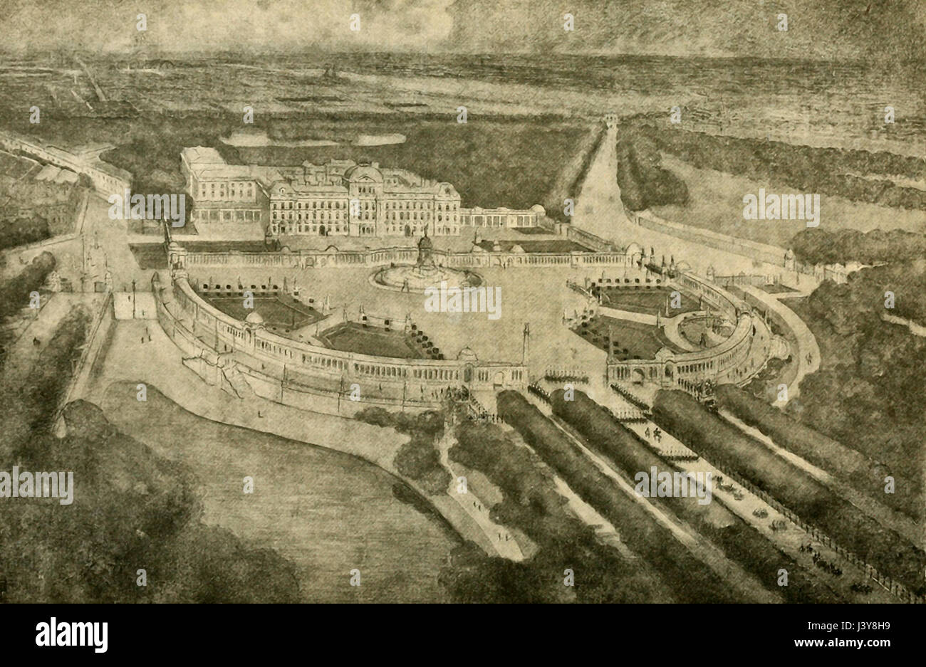 The Victoria Memorial. London, 1905 Stock Photo - Alamy