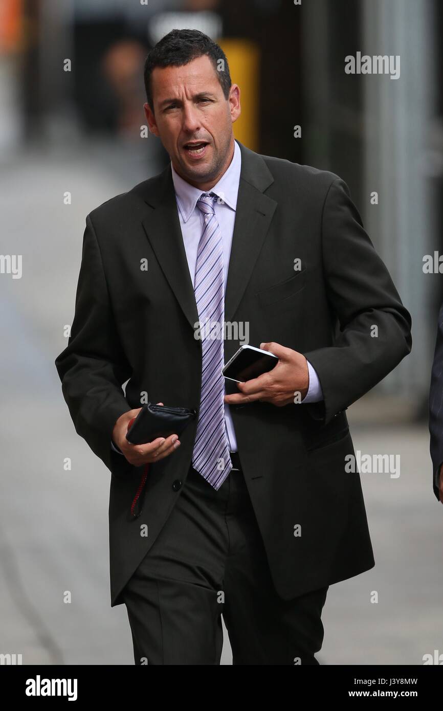 Adam Sandler seen arriving at the ABC studios for Jimmy Kimmel Live ...