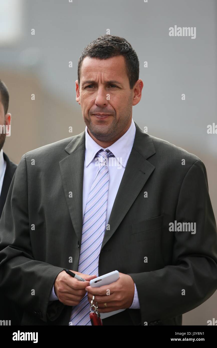 Adam Sandler seen arriving at the ABC studios for Jimmy Kimmel Live ...