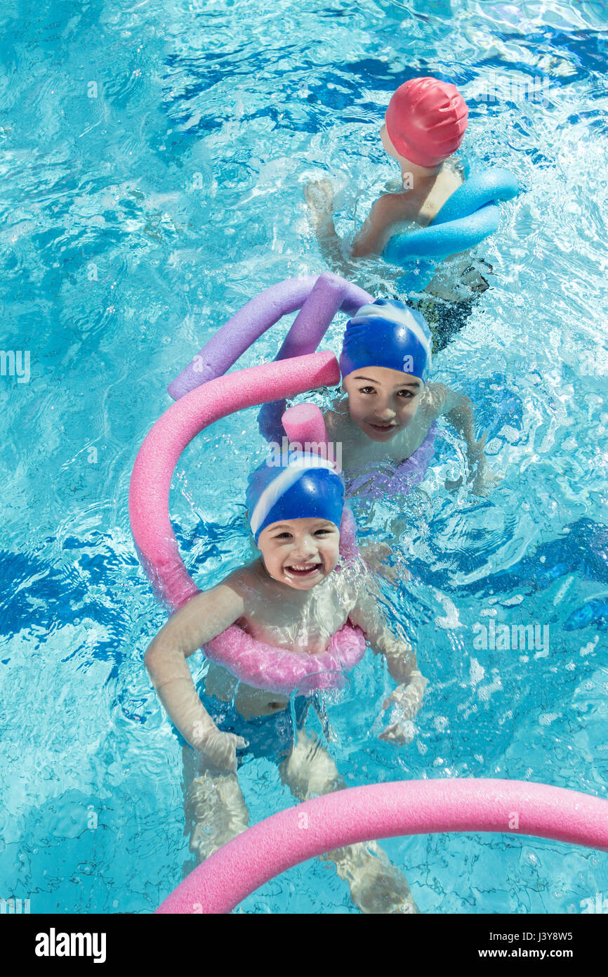 Kids swim training hi-res stock photography and images - Alamy