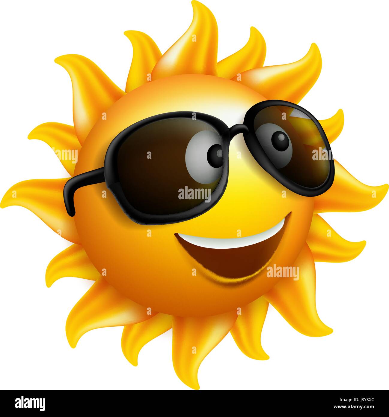 Happy laughing sunshine Stock Vector Images - Alamy