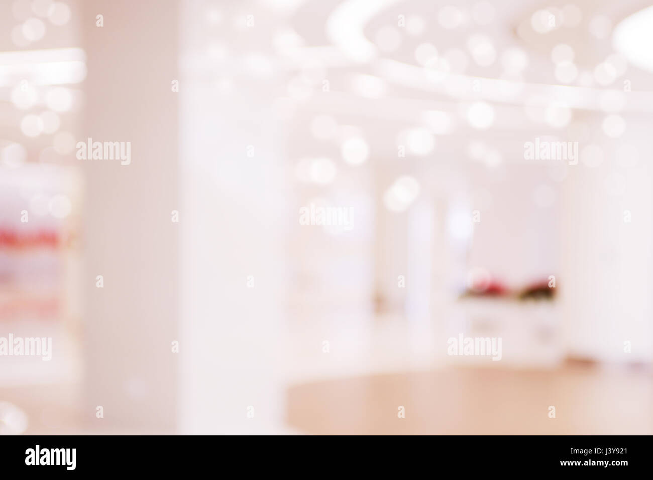 Beautiful commercial building interior.Defocusing background material ...