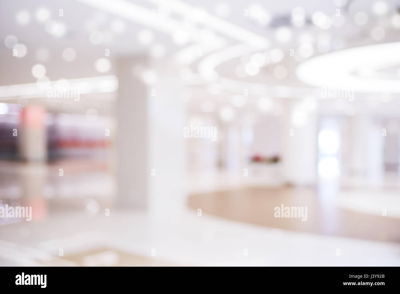 Beautiful commercial building interior.Defocusing background material ...