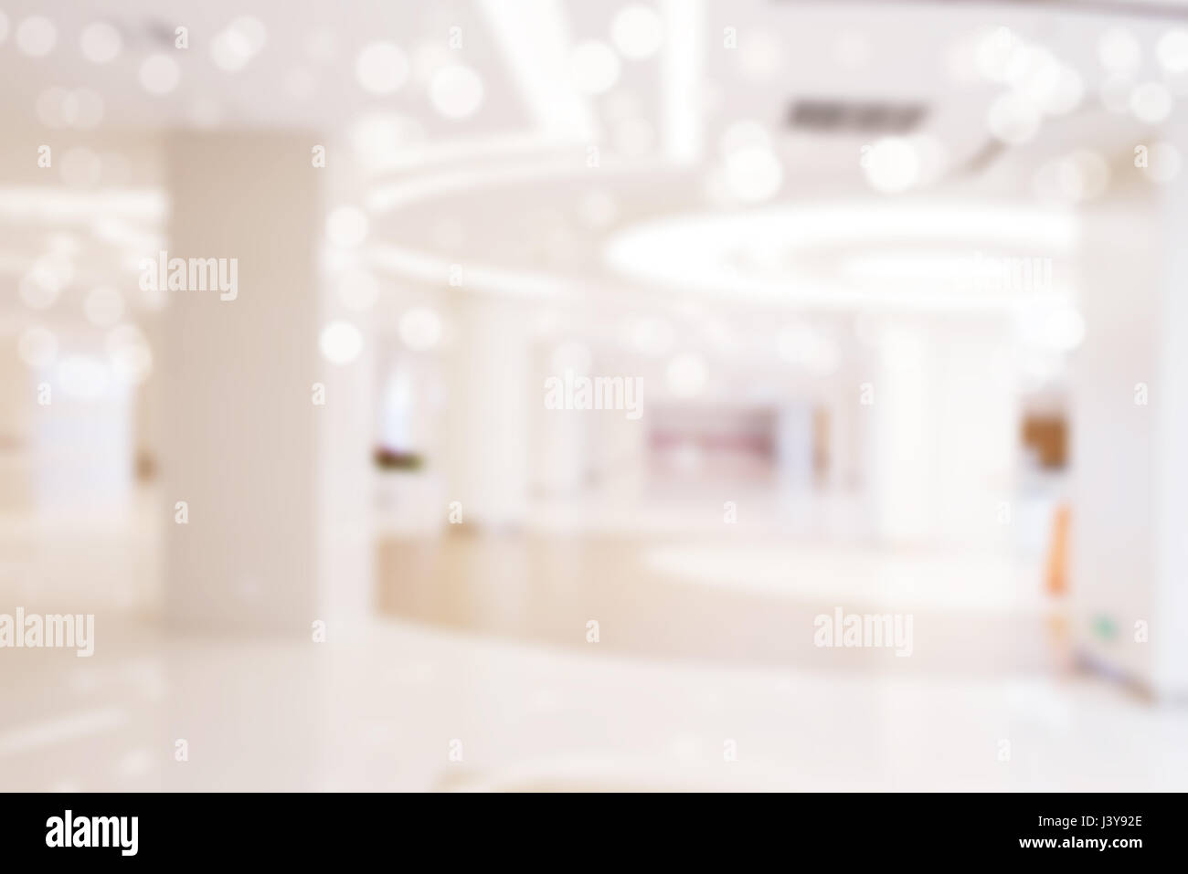 Beautiful commercial building interior.Defocusing background material ...