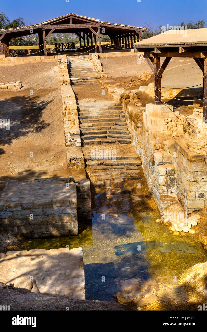 Jesus Baptism Site John Baptist Bethany Beyond Jordan. Actual baptism ...