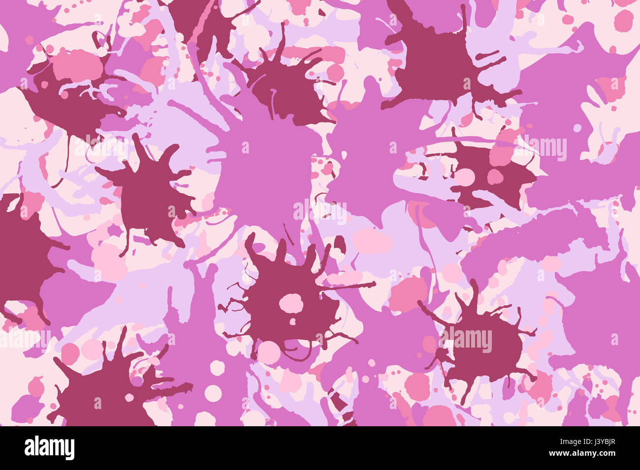 Pink lilac shades ink paint splashes colorful background Stock Photo ...