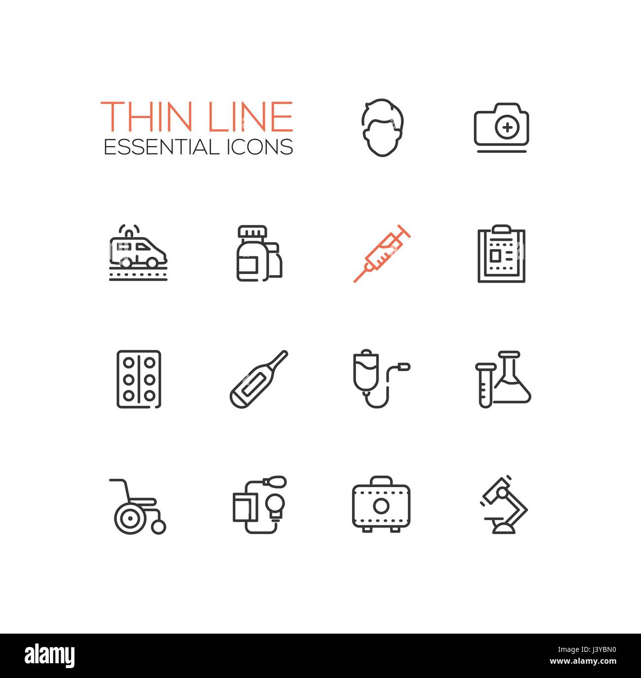 Medical equipment set Cut Out Stock Images & Pictures - Alamy