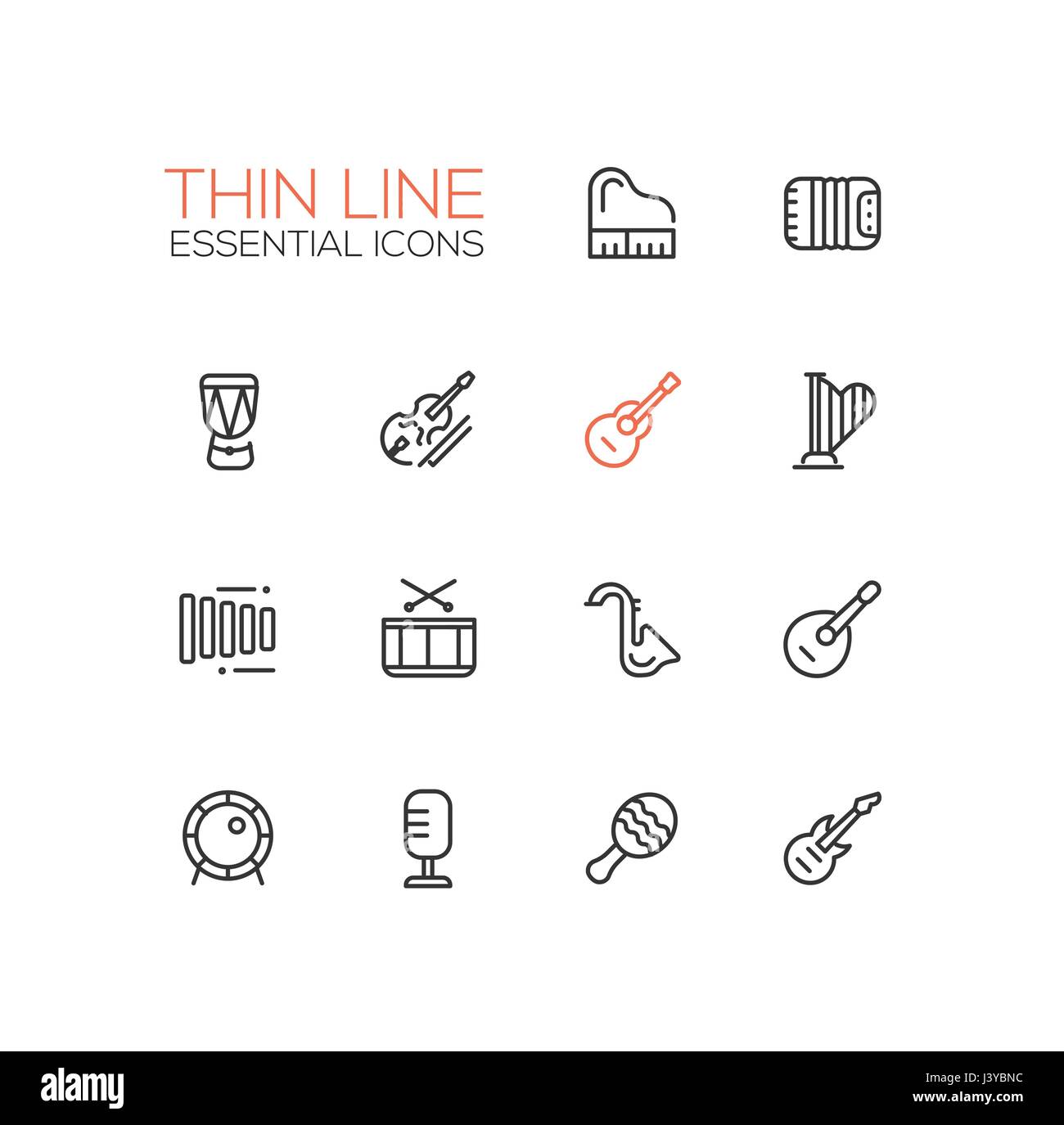 Musical instruments string wind Cut Out Stock Images & Pictures - Alamy