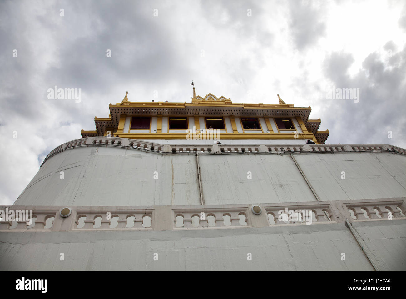Golden Mount, Wat Saket Temple in Bangkok in Thailand Stock Photo - Alamy