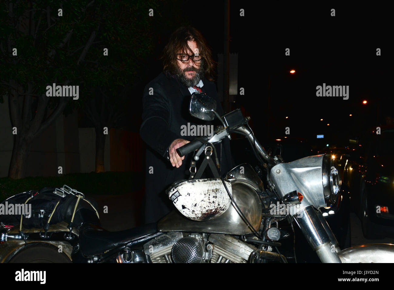 Judd Nelson riding a custom motorcycle in West Hollywood. Featuring ...