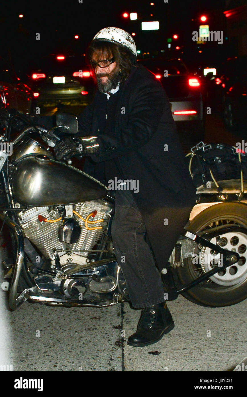 Judd Nelson riding a custom motorcycle in West Hollywood. Featuring ...