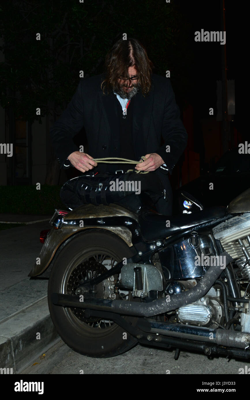 Judd Nelson riding a custom motorcycle in West Hollywood. Featuring ...