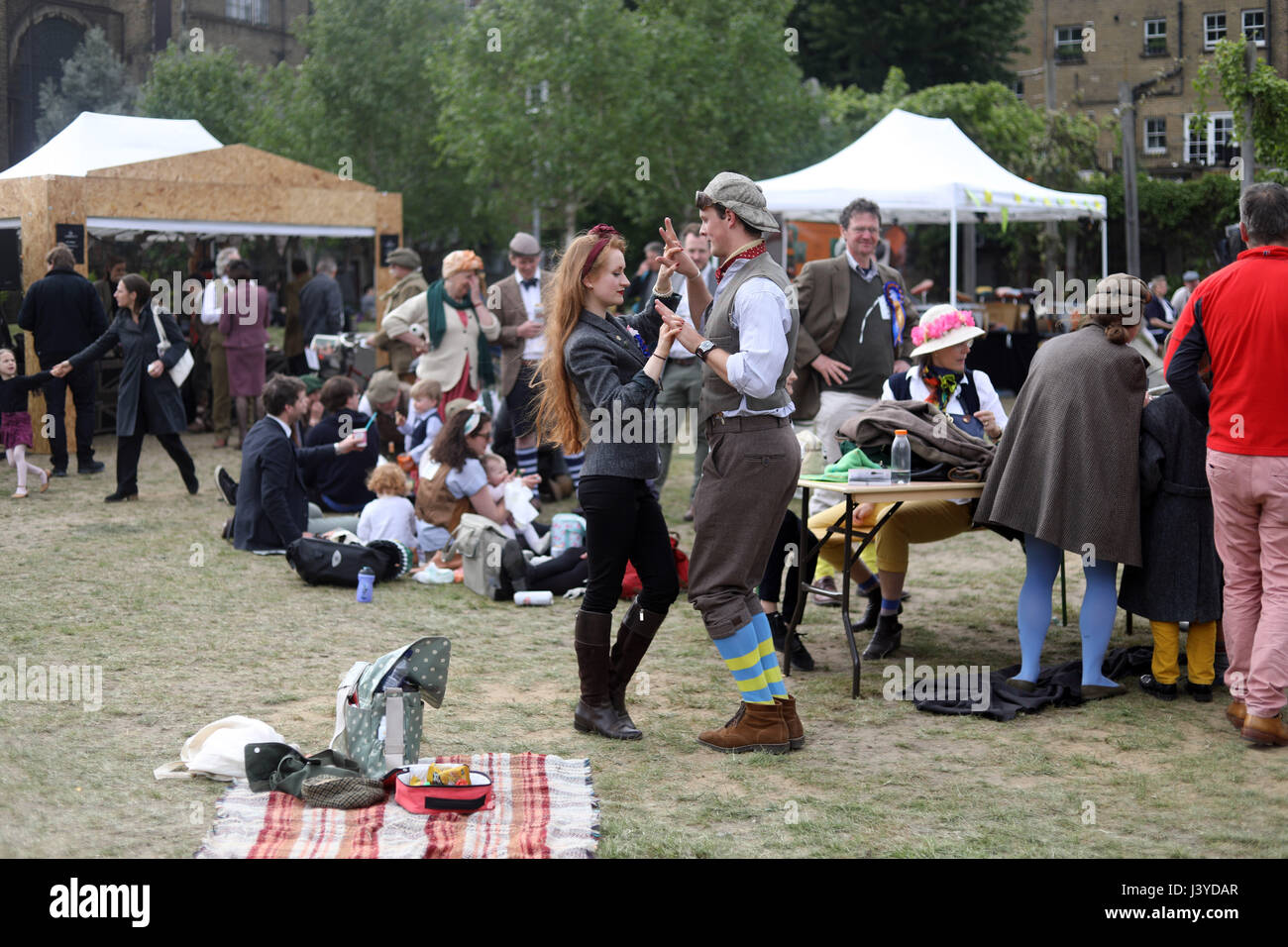 Pic shows: The Tweed Run 2017 - vintage bike rally Clerkenwell London ...