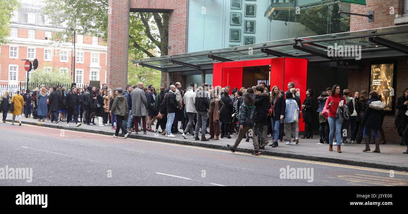 queue outside Sadler's Wells theatre Stock Photo - Alamy