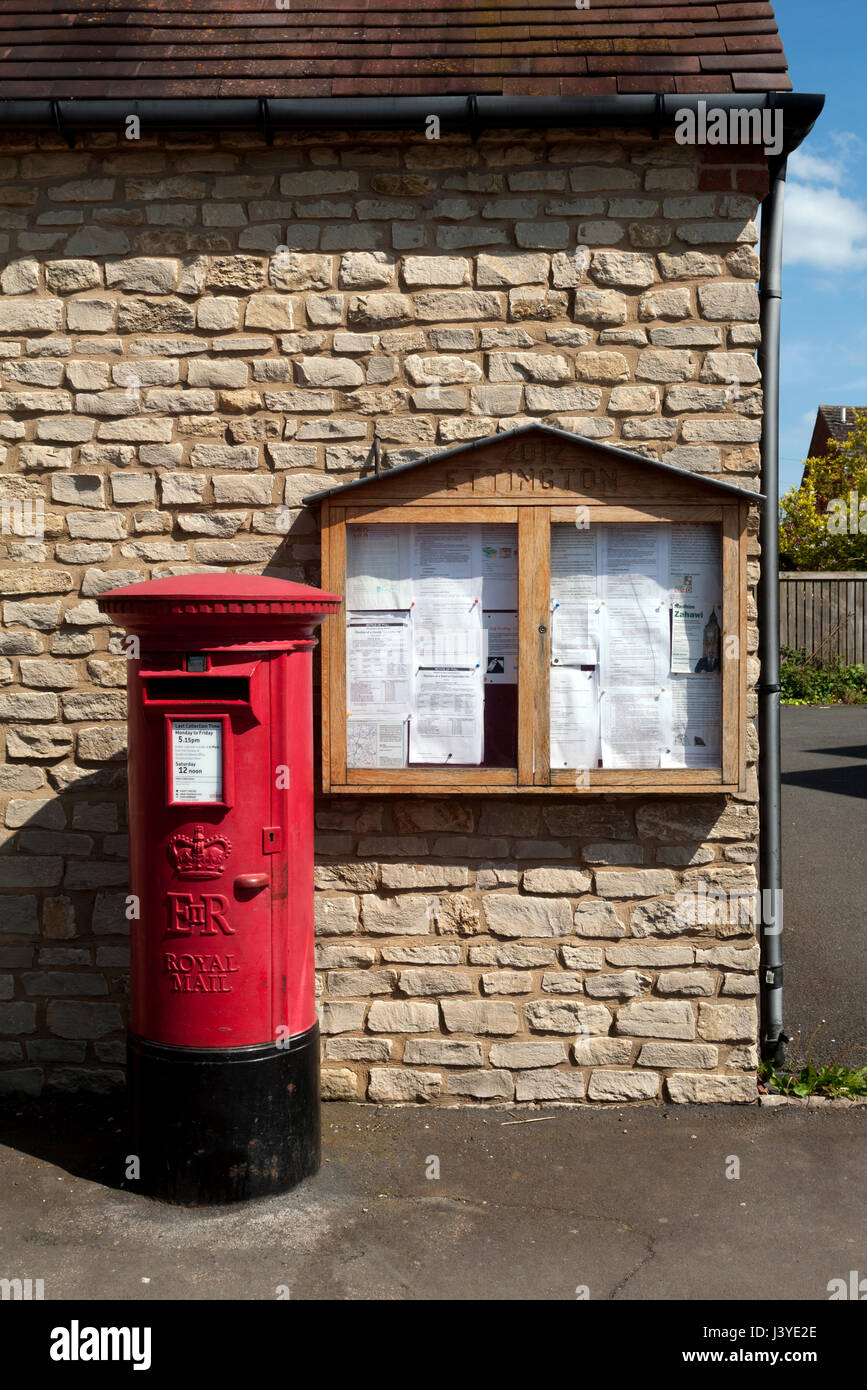 Village notice board post box hi-res stock photography and images - Alamy