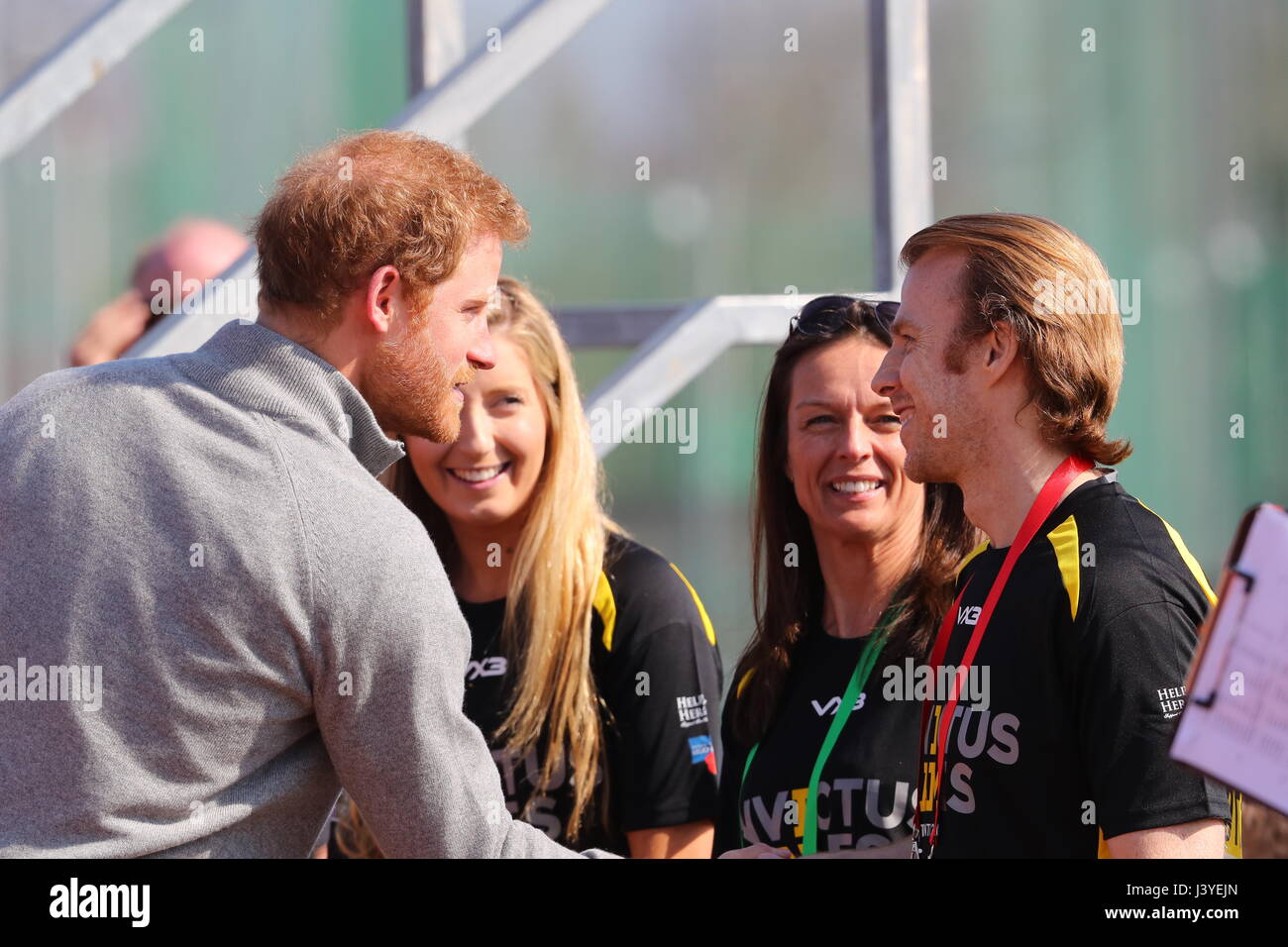 Prince Harry, Patron of the Invictus Games Foundation, attends the UK team trials for the ...