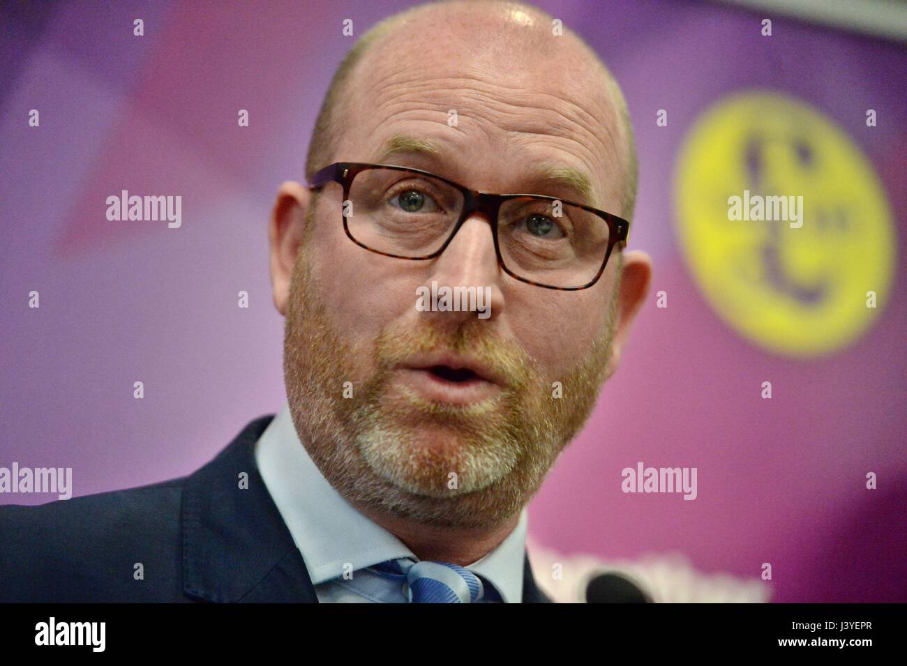 Ukip leader Paul Nuttall speaking at a policy launch event in Gt George ...