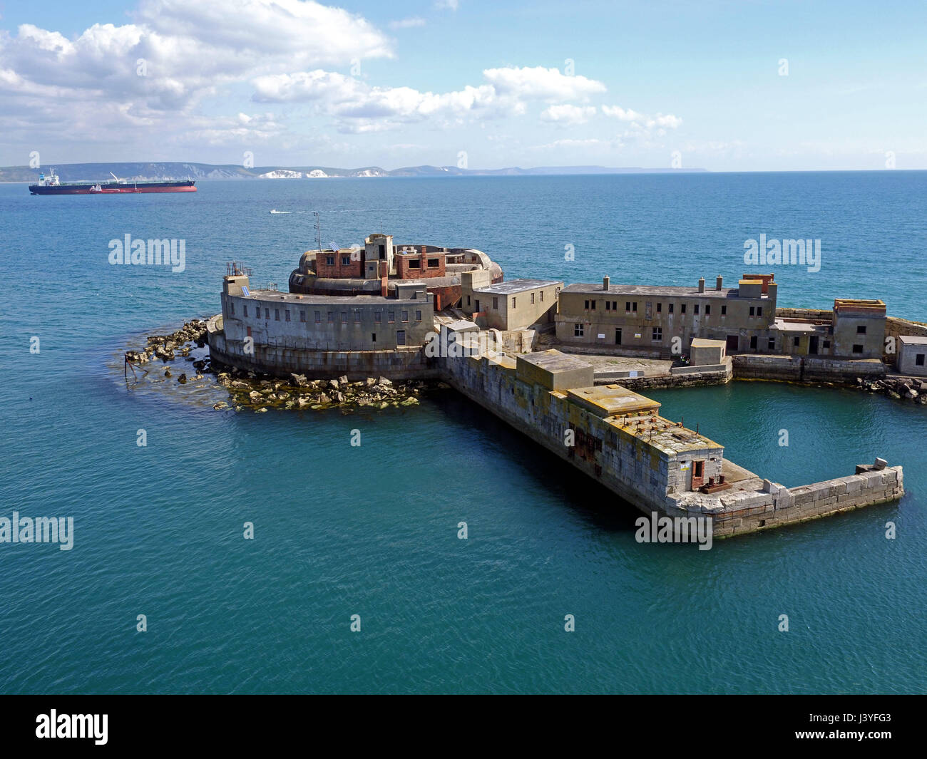 A general view of Breakwater Fort in Portland, Dorset, which is located ...