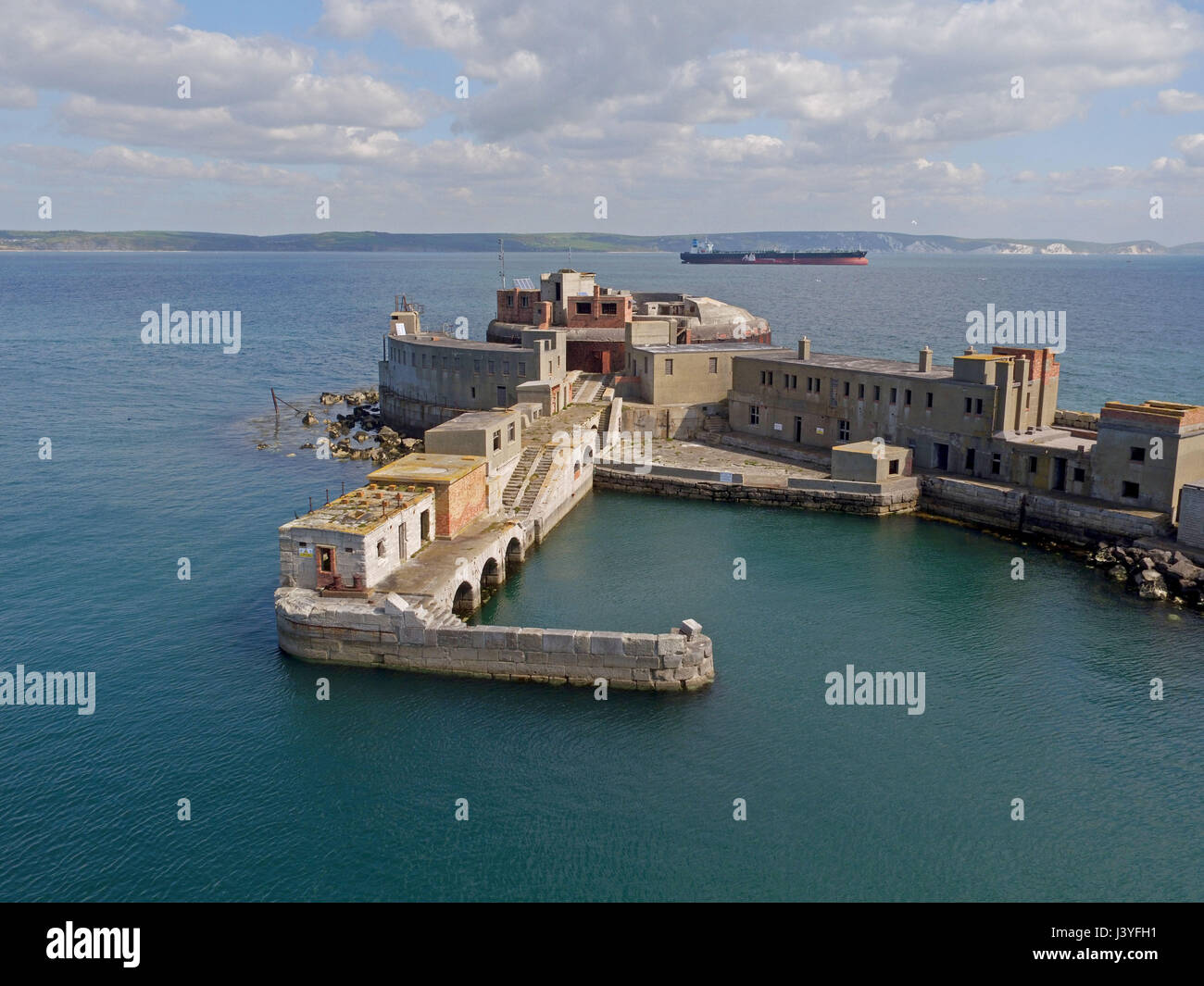 A general view of Breakwater Fort in Portland, Dorset, which is located ...
