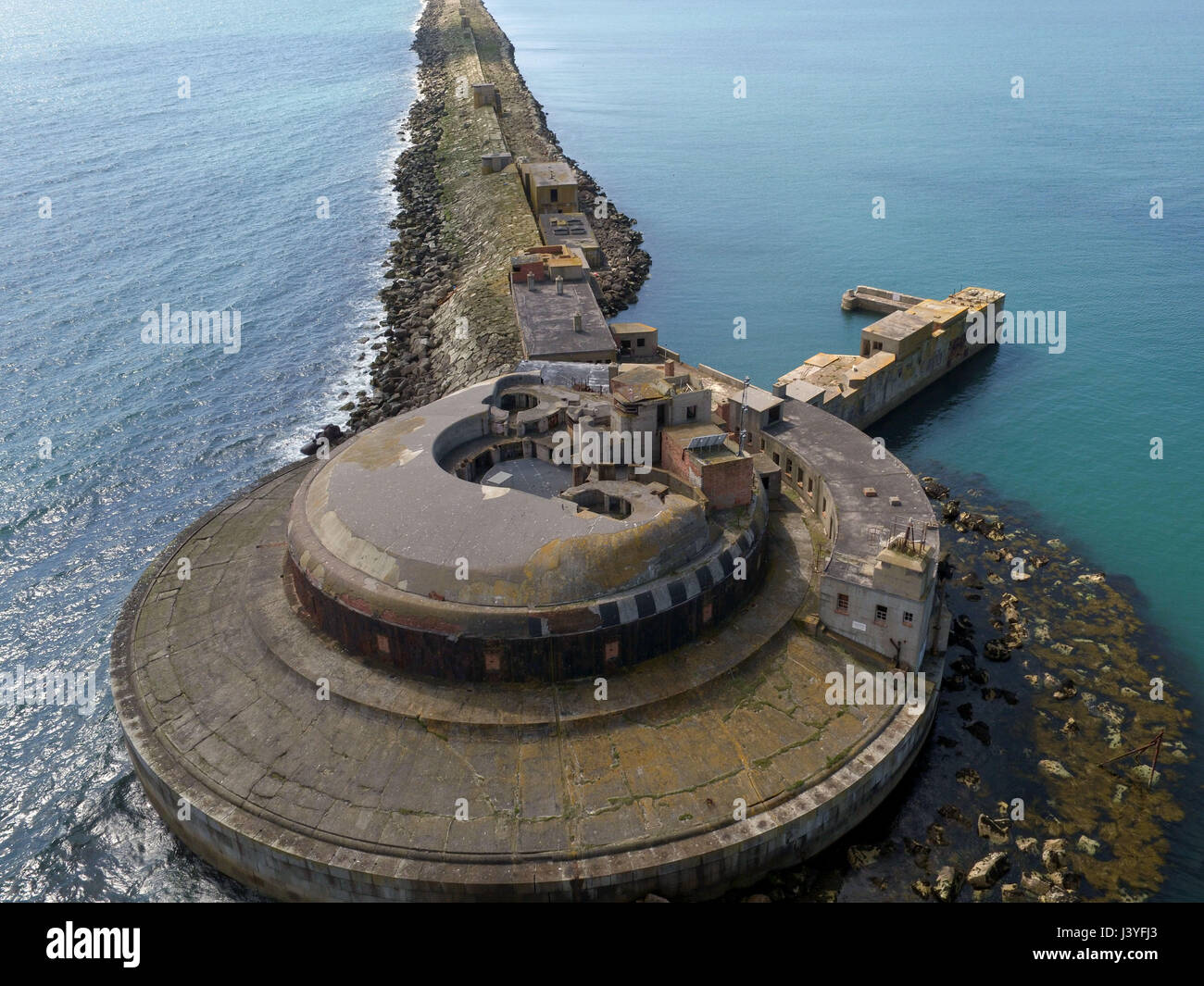 A general view of Breakwater Fort in Portland, Dorset, which is located ...