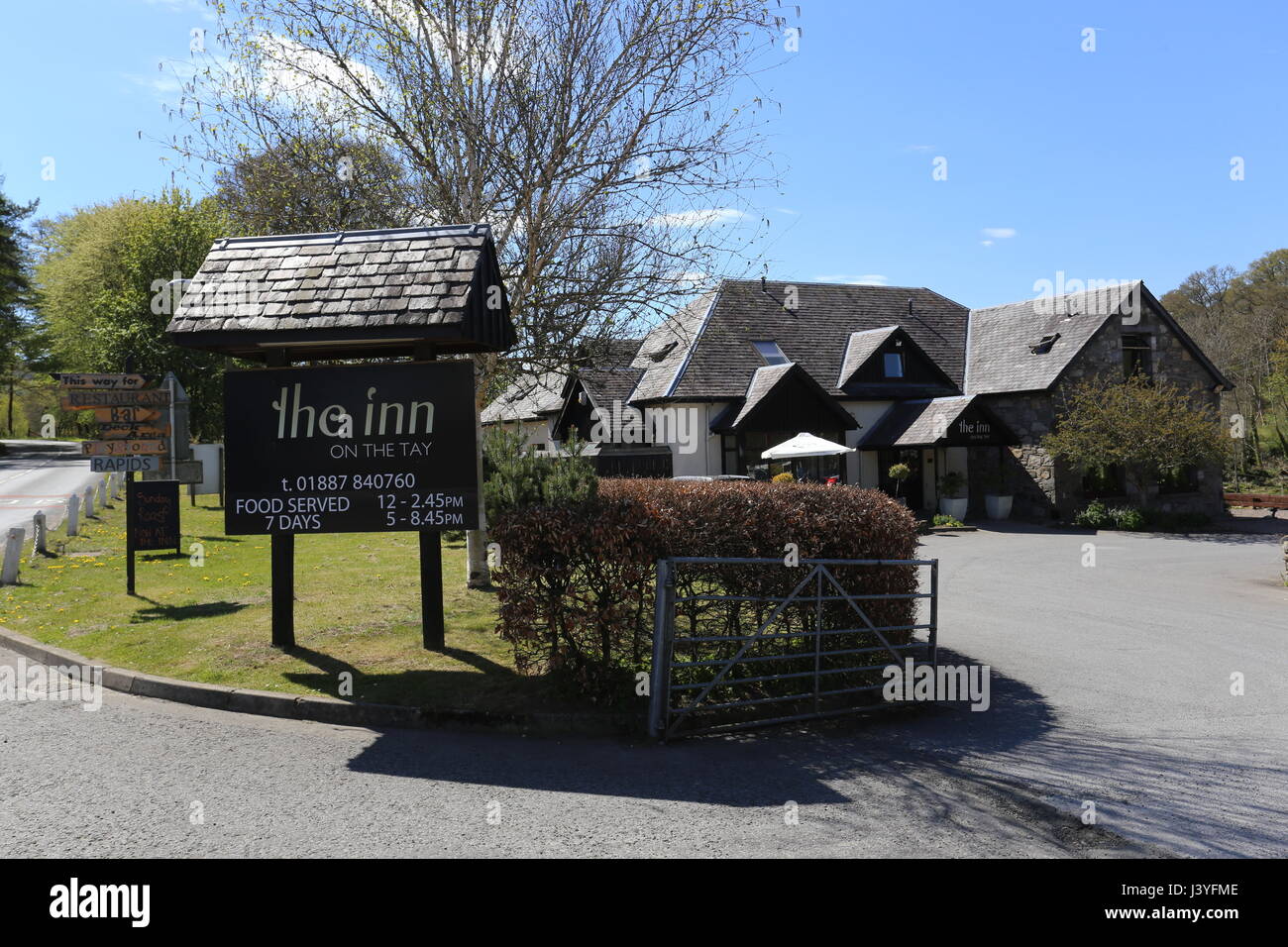 The Inn on the Tay Grandtully Scotland May 2017 Stock Photo - Alamy