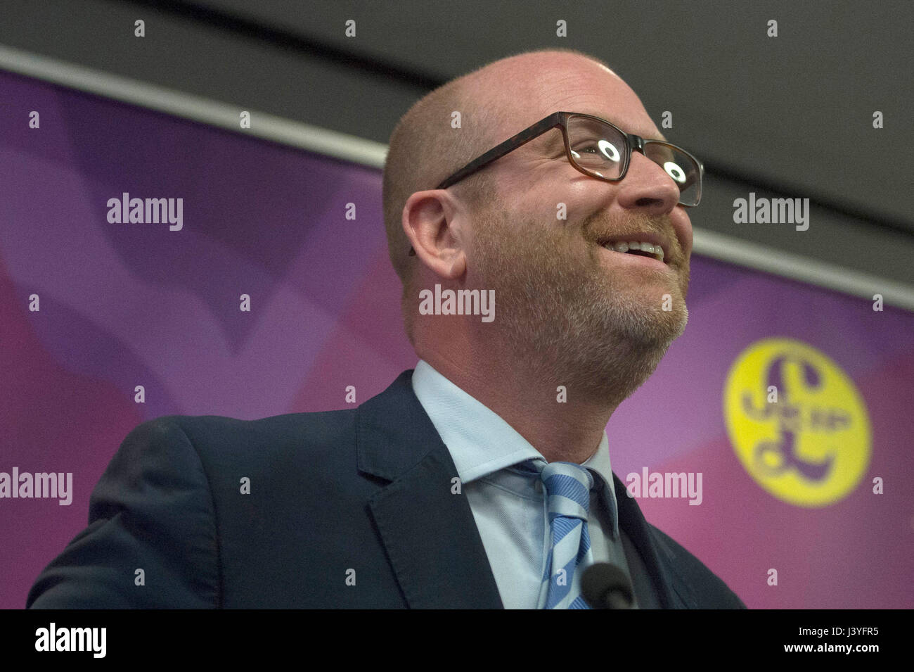 Ukip leader Paul Nuttall speaking at a policy launch event in Gt George ...