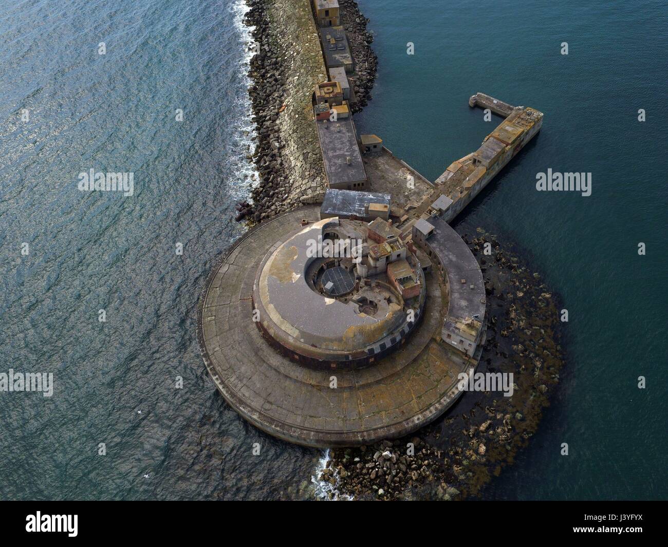 A general view of Breakwater Fort in Portland, Dorset, which is located ...