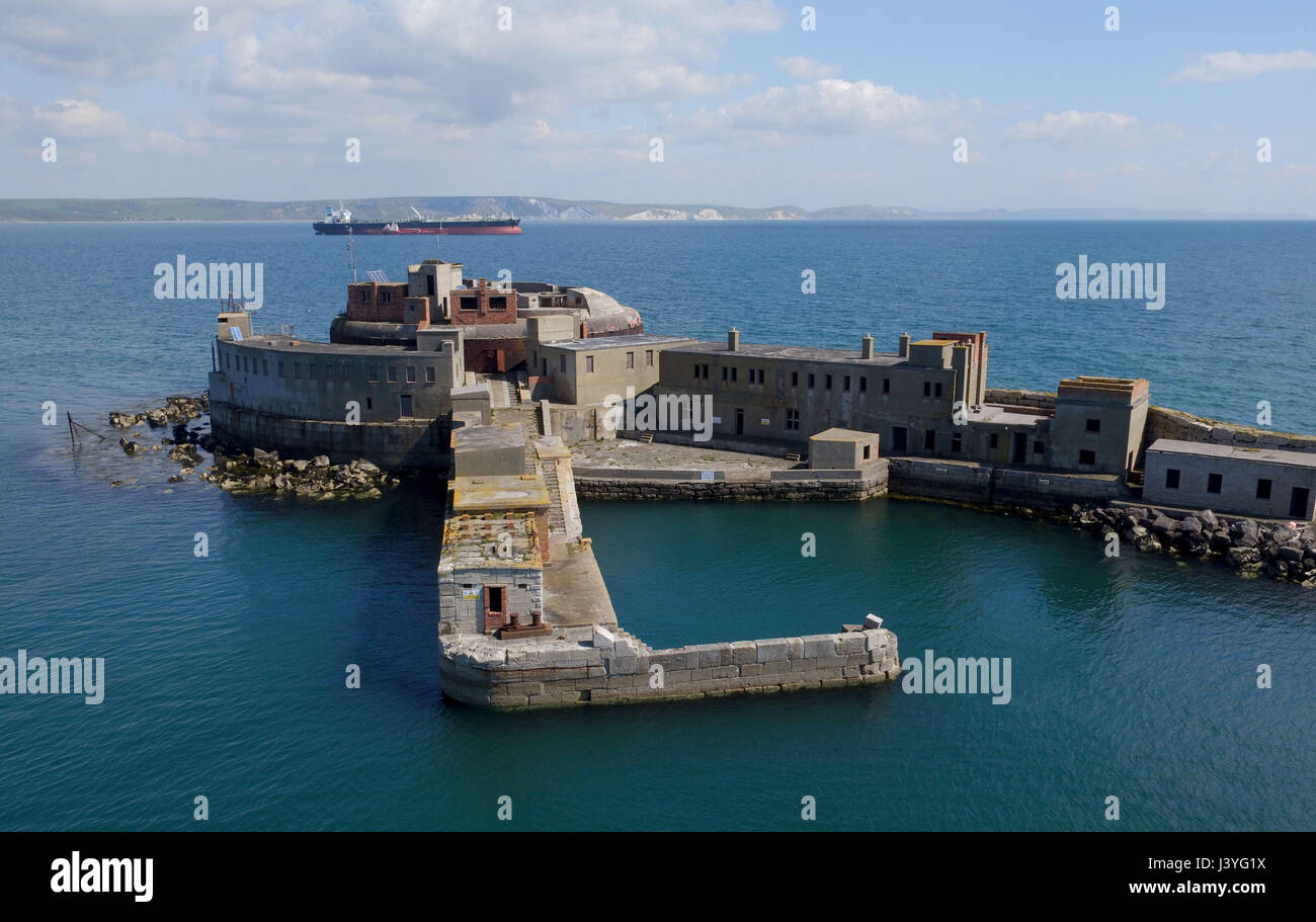 A general view of Breakwater Fort in Portland, Dorset, which is located ...