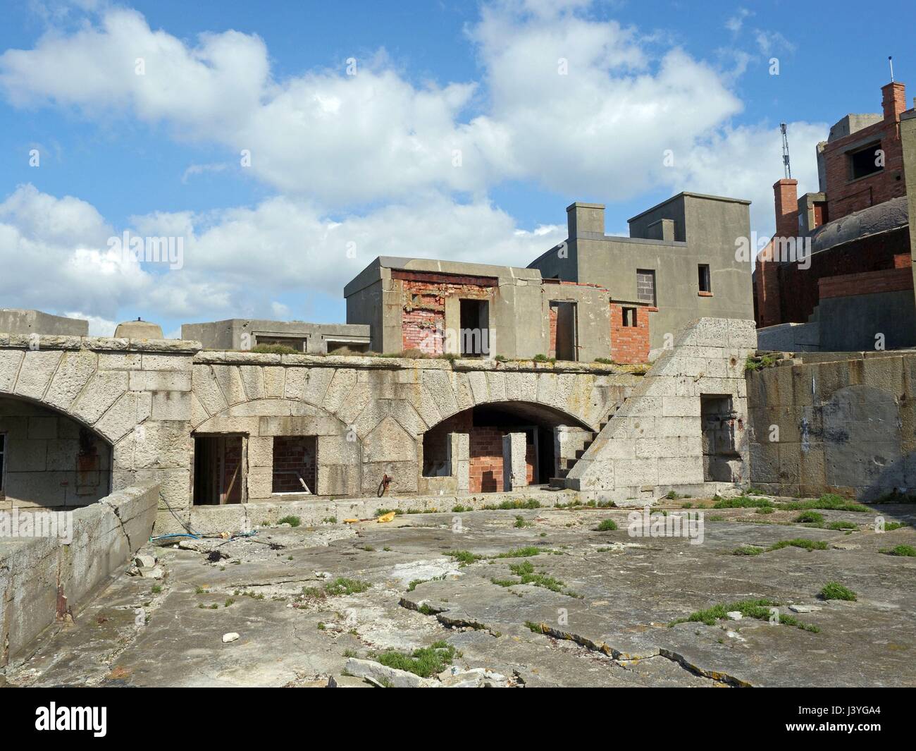A general view of Breakwater Fort in Portland, Dorset, which is located ...