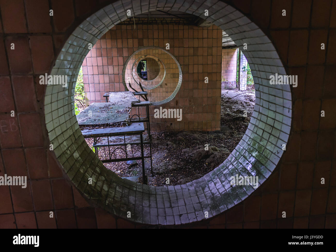 High school No 3 in Pripyat ghost city of Chernobyl Nuclear Power Plant ...