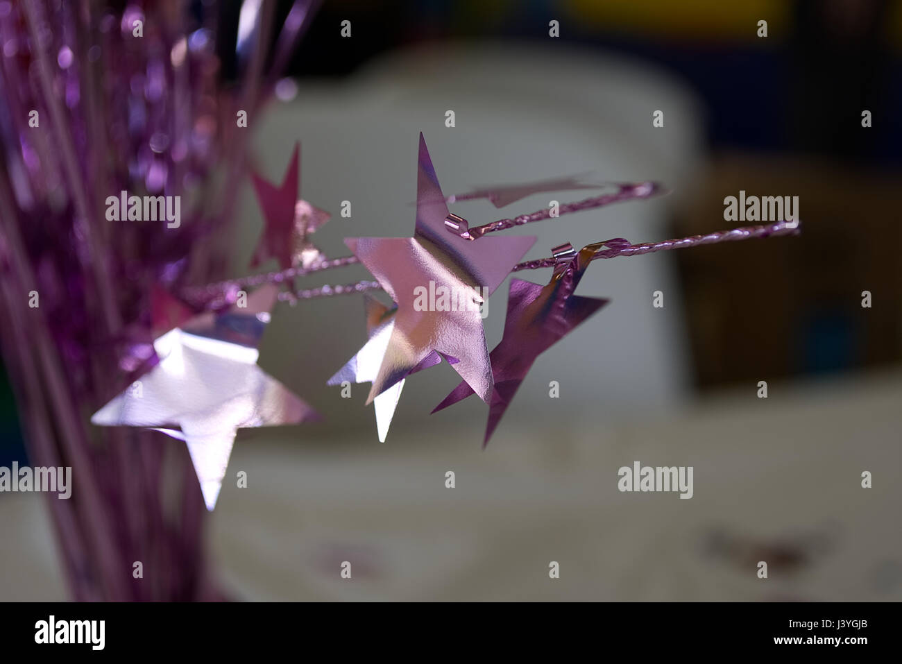 Items at Birthday Party Stock Photo - Alamy