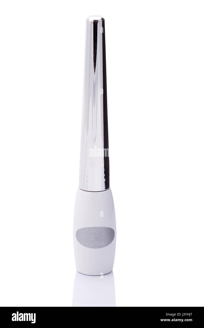 Cosmetic products isolated over white background in studio photo ...